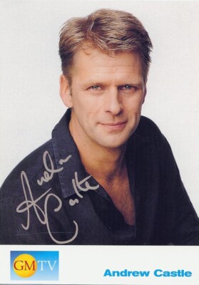 ANDREW CASTLE SIGNED PHOTO 4 X 6 INCH BRITISH BROADCASTER GMTV & TENNIS ...