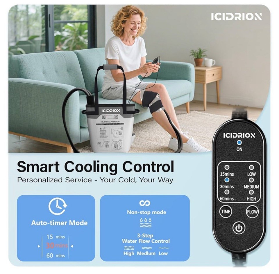 Cold Therapy Machine, Programmable Ice Machine for Knee after Surgery ...