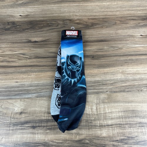 Marvel Comics Black Panther Socks 2pr Size 6-12 HYP Unisex Novelty New ...