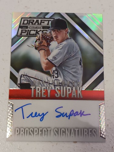Trey Supak Pittsburgh Pirates 2014 Panini Prizm Certified Autograph ...