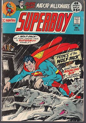 SUPERBOY #180 DC 1971 MIX NEW & REPRINTS 3 STORIES WOLF-BOY + LEGION ...