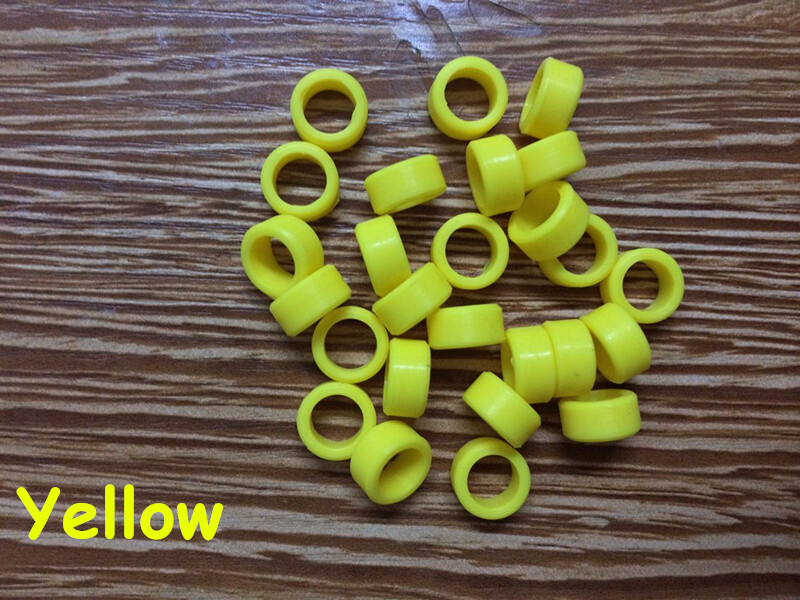 50pcs Dental Instruments Silicone Color Code Rings Large Type ...