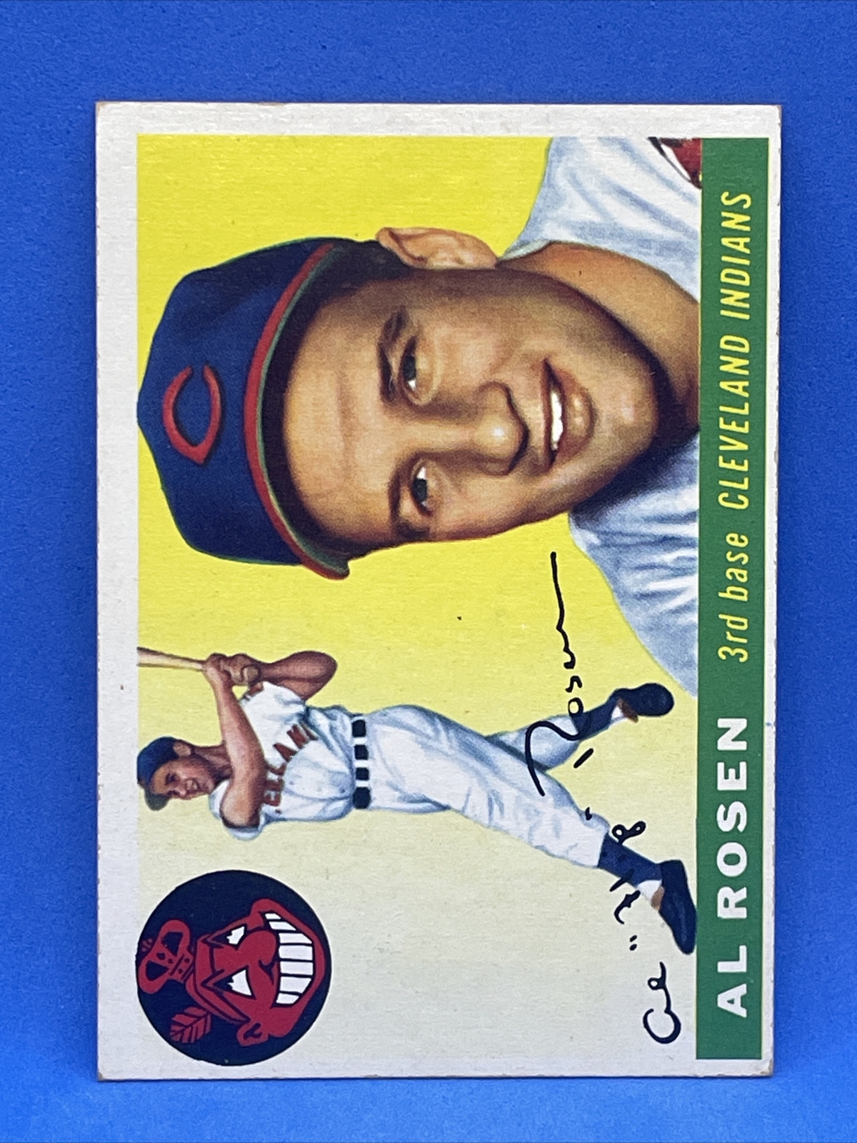 1955 Topps Baseball Card # 70 Al Rosen - Cleveland Indians - Al Rosen ...