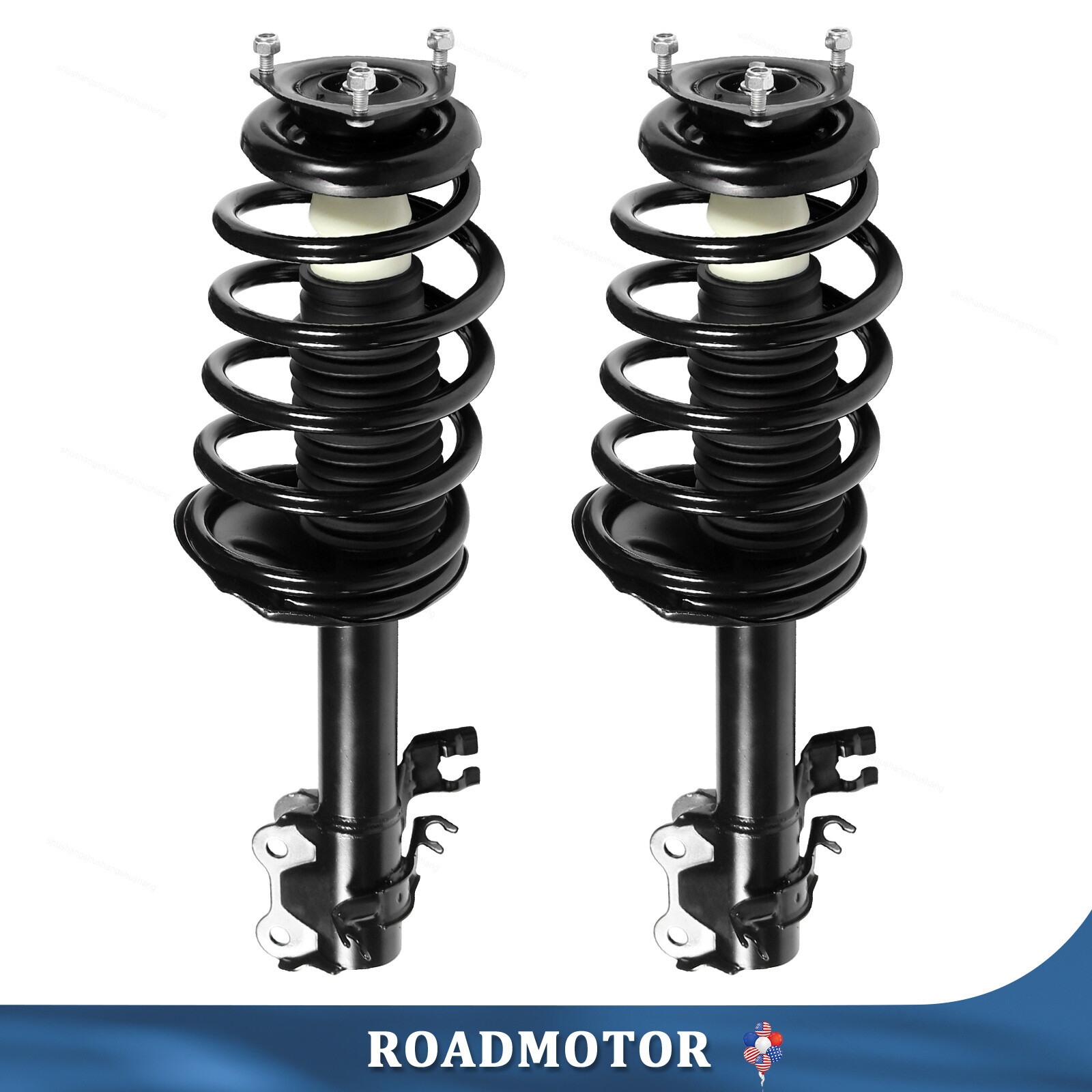 Black Pair Front Complete Shocks Struts Fit For 02-06 Nissan Sentra 1 ...