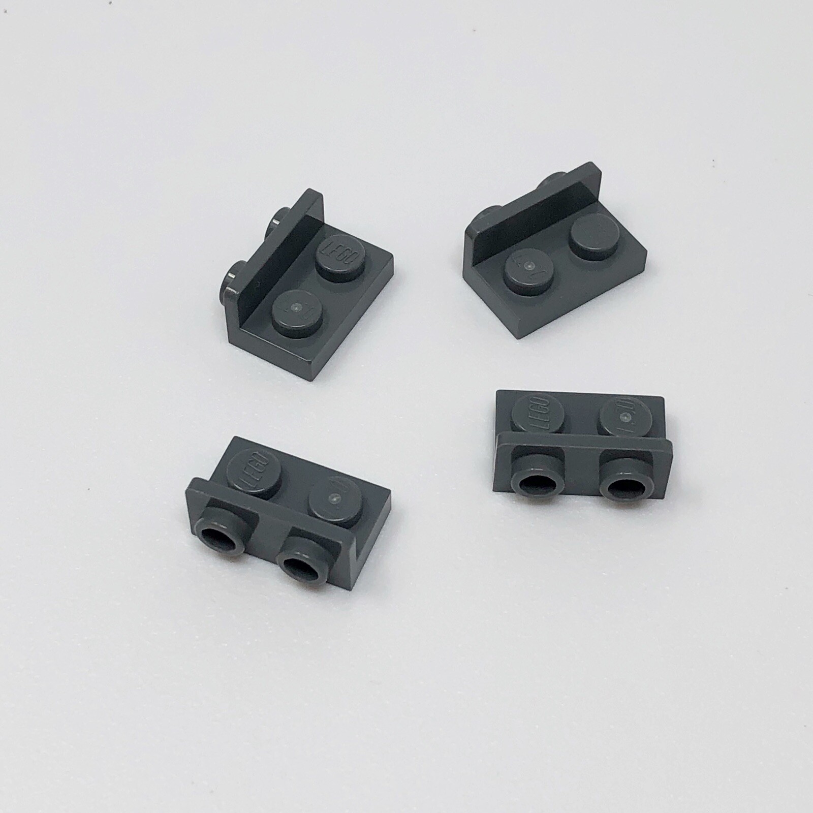99780 LEGO Parts Bracket 1x2 - 1x2 Inverted DARK BLUISH GRAY (4) | eBay