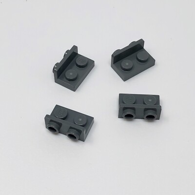 99780 LEGO Parts Bracket 1x2 - 1x2 Inverted DARK BLUISH GRAY (4) | eBay