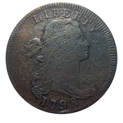 Large cent/penny 1798 Sheldon 155 reverse of 1796 RARE | eBay