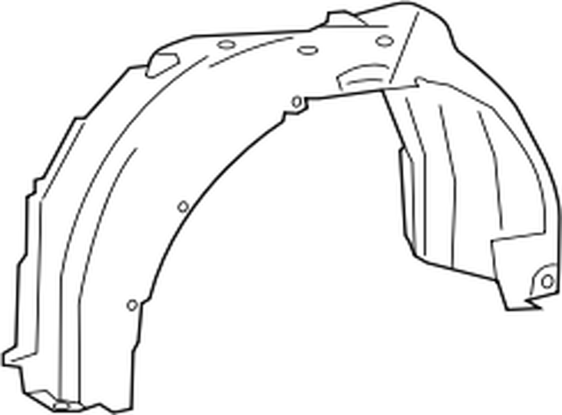 53875-07020 Toyota Liner, front fender, rh 5387507020, New Genuine OEM ...