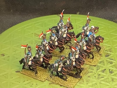 15mm Painted Napoleonic French Lancer Regiment (12 Riders/12 Horse ...