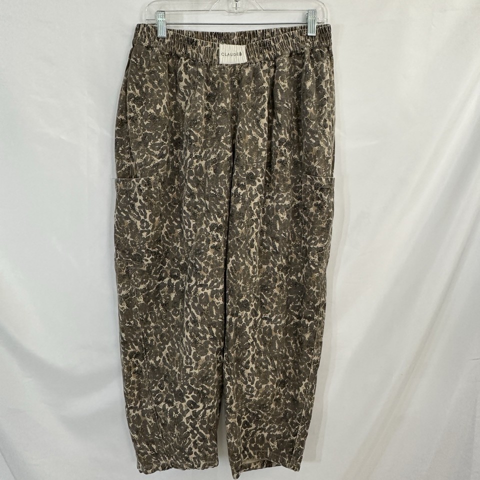 Claude & Co Organic Cotton Leopard Trouser Pants Size L/XL Womens | eBay