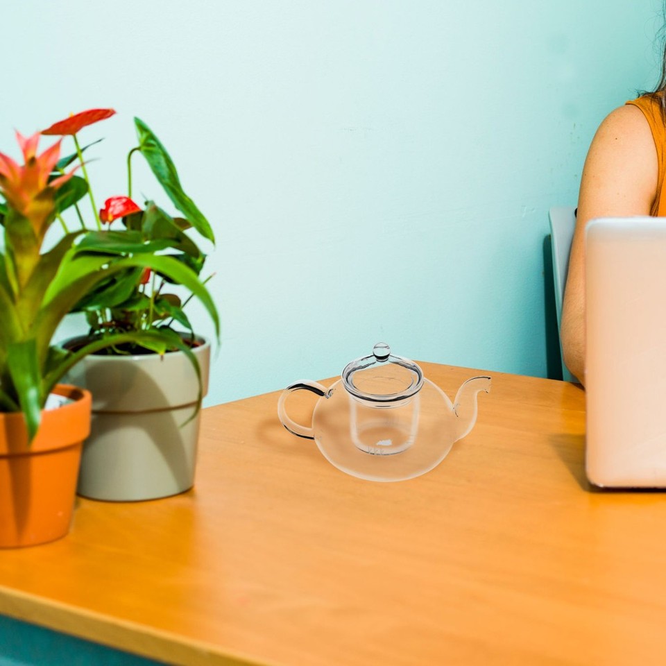 Tea Pot with Infuser Glass Steeper Floral Teapot Chinese Vintage Kettle ...