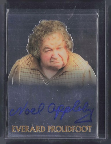 Topps Chrome Lord Of The Rings Everard Proudfoot Noel Appleby Auto ...