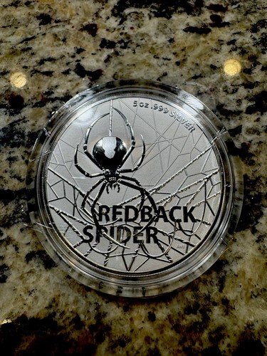 Redback Spider 2021 Fine Silver 5 oz Coin In Capsule (Mintage 1000) | eBay