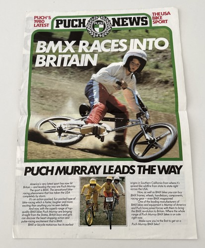Advertising Paper Newspaper Catalog Pamphlet PUCH TEAM MURRAY BMX 1980 ...