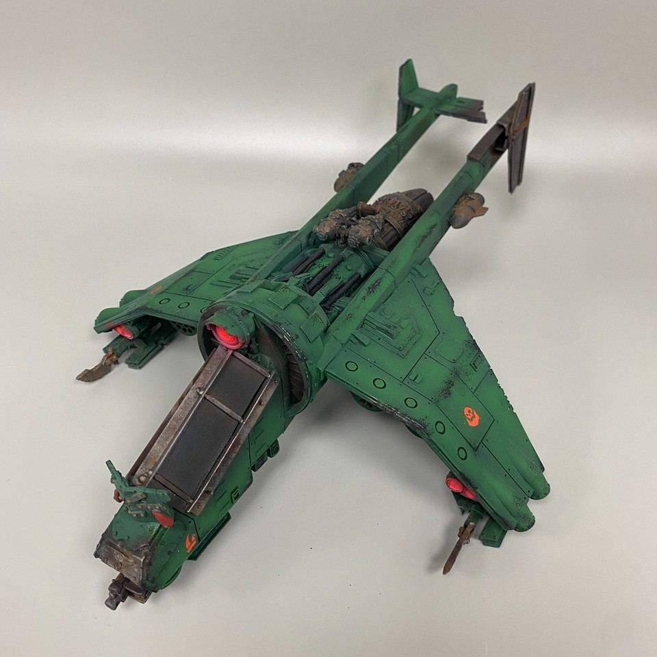 ORK CONVERTED LOOTED IMPERIAL VULTURE FLYER WARHAMMER FIGHTER 40K FORGE ...