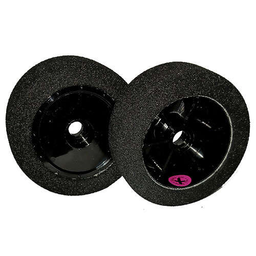 BSR Racing Front C.W. X Compound Pink Dot Foam Tires w/Black Dish ...