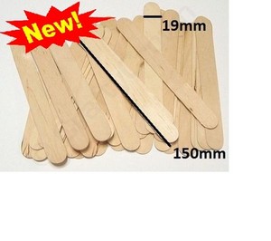 Large jumbo wooden natural lollipop lolly sticks pack of 50 ...