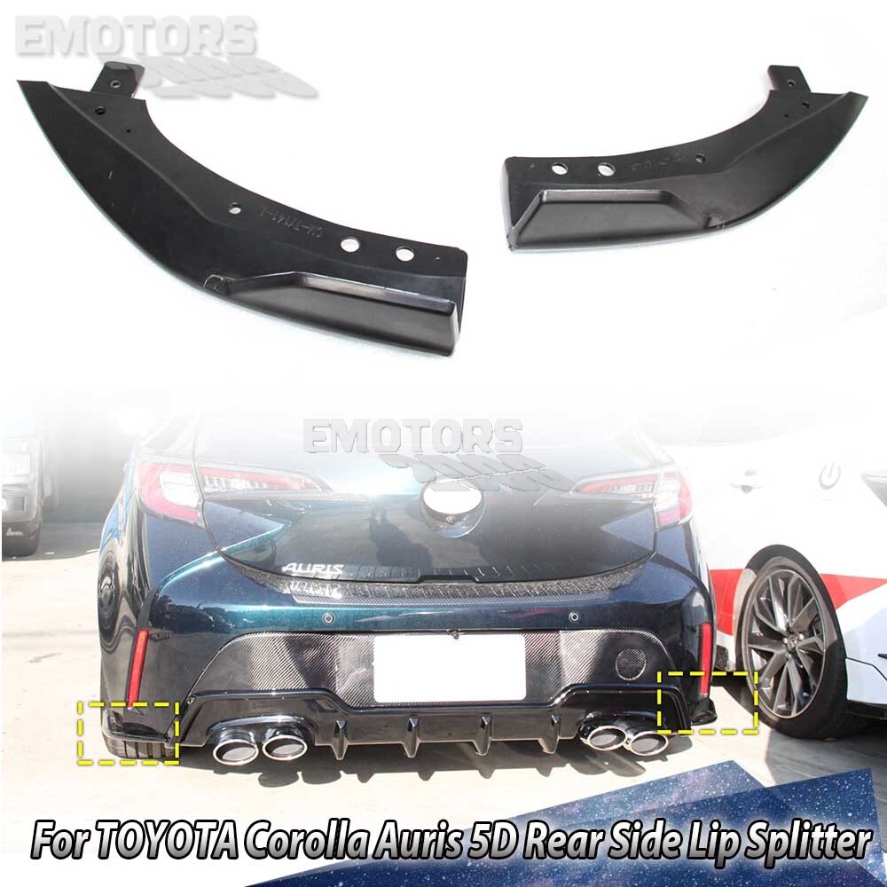 Painted Fits TOYOTA Corolla Auris Hatch DTO Bumper Side Splitter ...