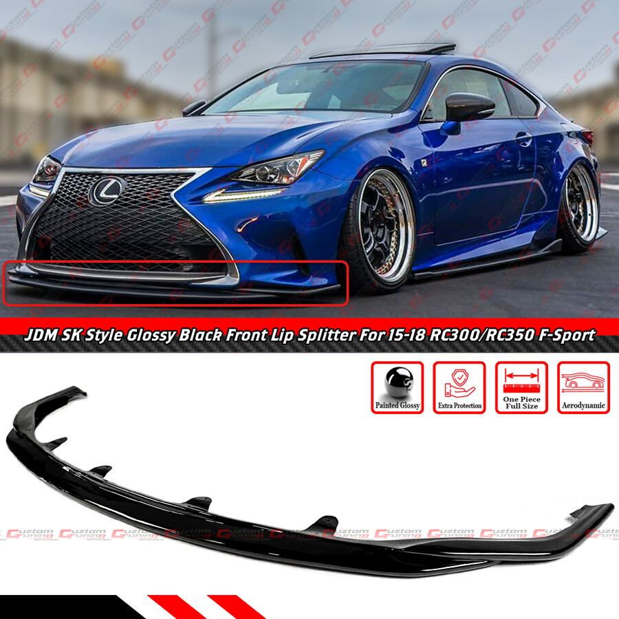 For 2015-18 Lexus RC300 RC350 F-Sport JDM SK Style Gloss Black Front ...