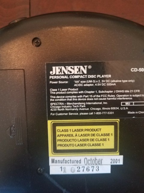 Jensen Cd60 Personal BASSBOOST Portable Compact CD Walkman Player for ...