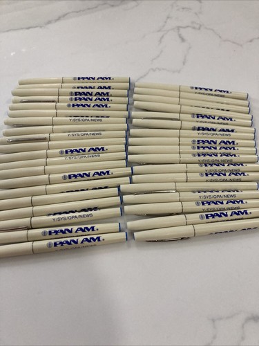 Lot Of 36 Pan Am Airlines BIC Fine Tip Marking Pen Light Blue Ink ...