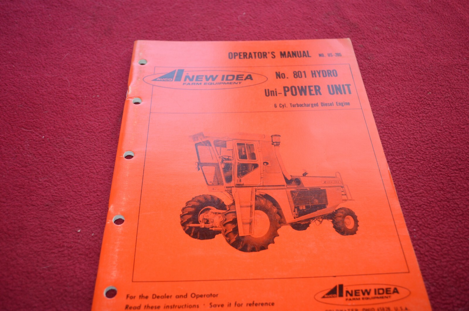 New Idea 801 Hydro UniSystem Operator's Manual AMIL15 | eBay