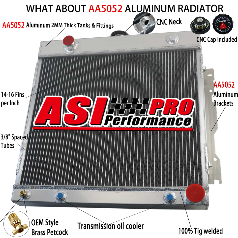 For 1975-1978 1977 Dodge D100 150 B100 200 PLYMOUTH V8 3 ROW Aluminum ...