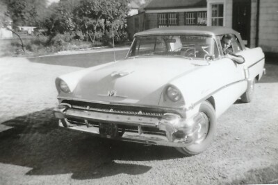 1956 Mercury Custom Original Snapshot Photo OOAK Two Door 56 Mercury ...
