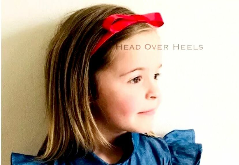 Red Bow Matilda Style Headband Snow White Style Satin Hairband Alice ...