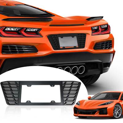 For Corvette C8 Z06 2020-2025 Rear License Plate Frame Real Carbon ...