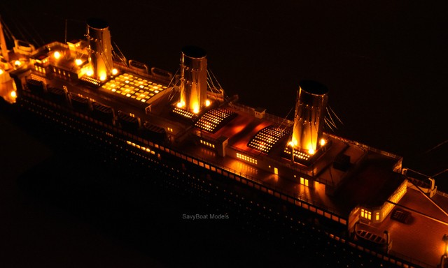 SS Imperator Ocean Liner Handmade Wooden Ship Model 38" Scale 1 285 ...