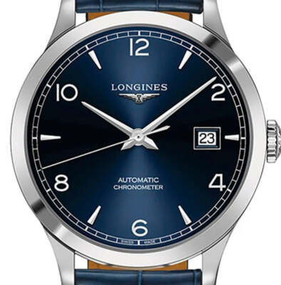 Longines Record Automatic Blue dial 40mm L2.821.4.96.4 | eBay