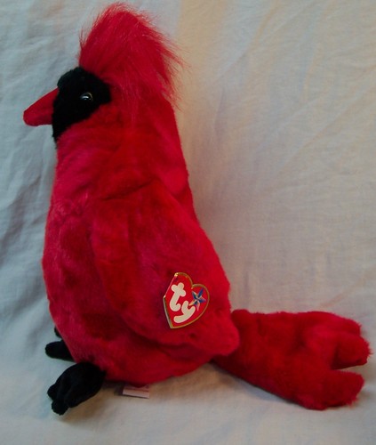 TY Beanie Buddies SOFT RED THE CARDINAL BIRD 9" STUFFED ANIMAL Toy 2001 ...