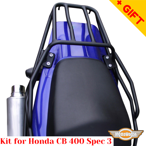 For Honda CB 400 SF Crash bars Rear rack Kit Super Four VTEC 3 Rear ...