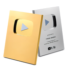 Custom YT PLAY BUTTON Awards GOLD PLAY BUTTON SILVER PLAY BUTTON Home ...