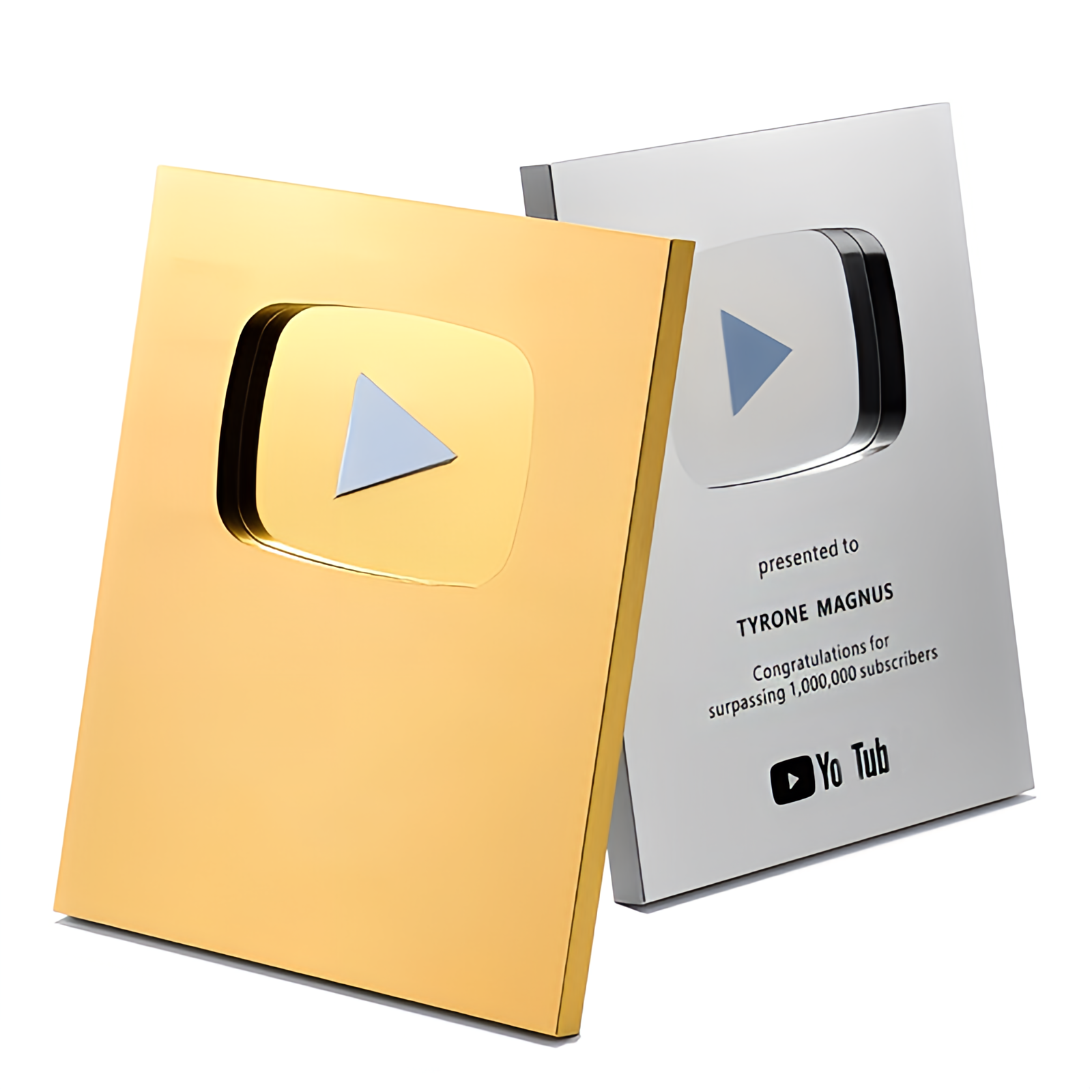 Custom YT PLAY BUTTON Awards GOLD PLAY BUTTON SILVER PLAY BUTTON Home ...