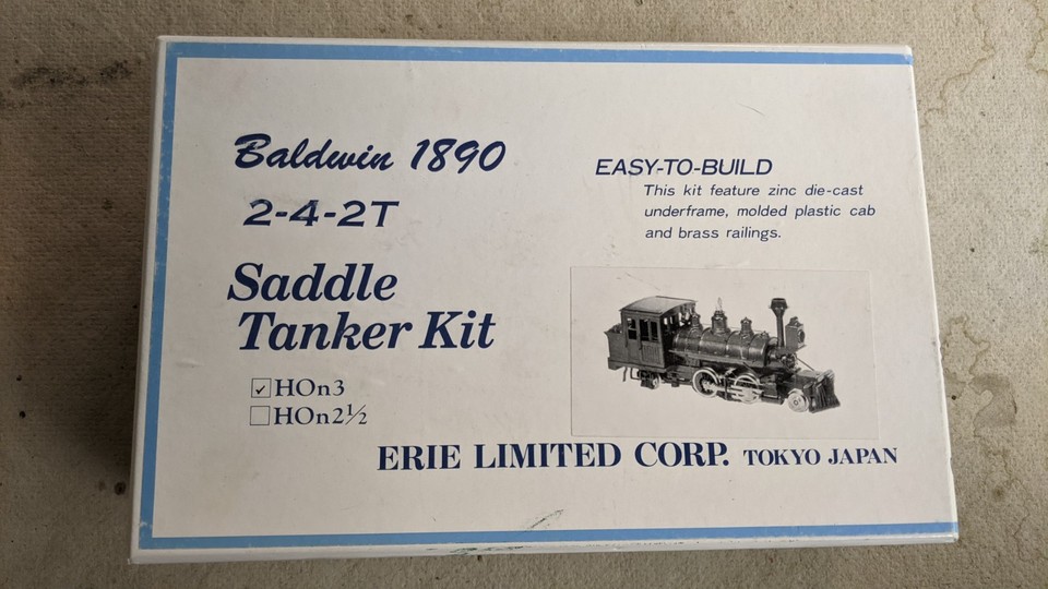 HOn3 2-4-2T saddle tank Baldwin 1890 Kit Erie Limited Corp. NIB | eBay