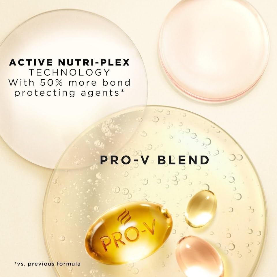 Pantene Pro-V Smooth & Sleek Shampoo 325ml + Conditioner 230ml Set ...