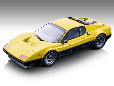 FERRARI 512 BB YELLOW "CORSA CLIENTI" 1978 1/18 MODEL BY TECNOMODEL ...
