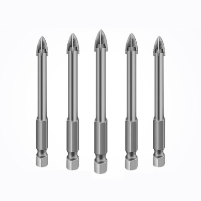 5Pcs 5mm Drilling Tool, Cemented Carbide Cross Triangle Drill Bit | eBay