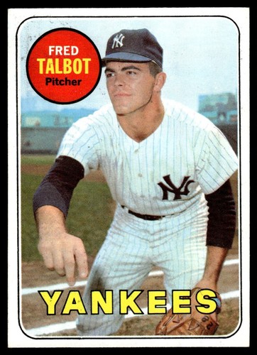 1969 Topps Baseball Card Fred Talbot New York Yankees #332 NM | eBay