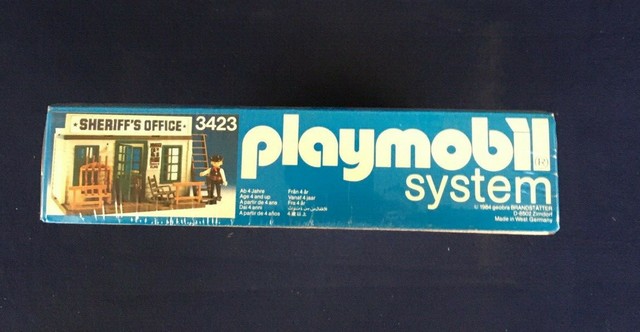 PLAYMOBIL 3423 Sheriff's Office Play Set 1992 Western for sale online ...
