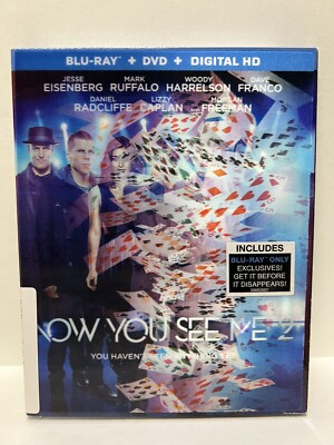 Now You See Me 2 (Blu-ray/DVD, 2016) - Holographic Slipcover - Open ...