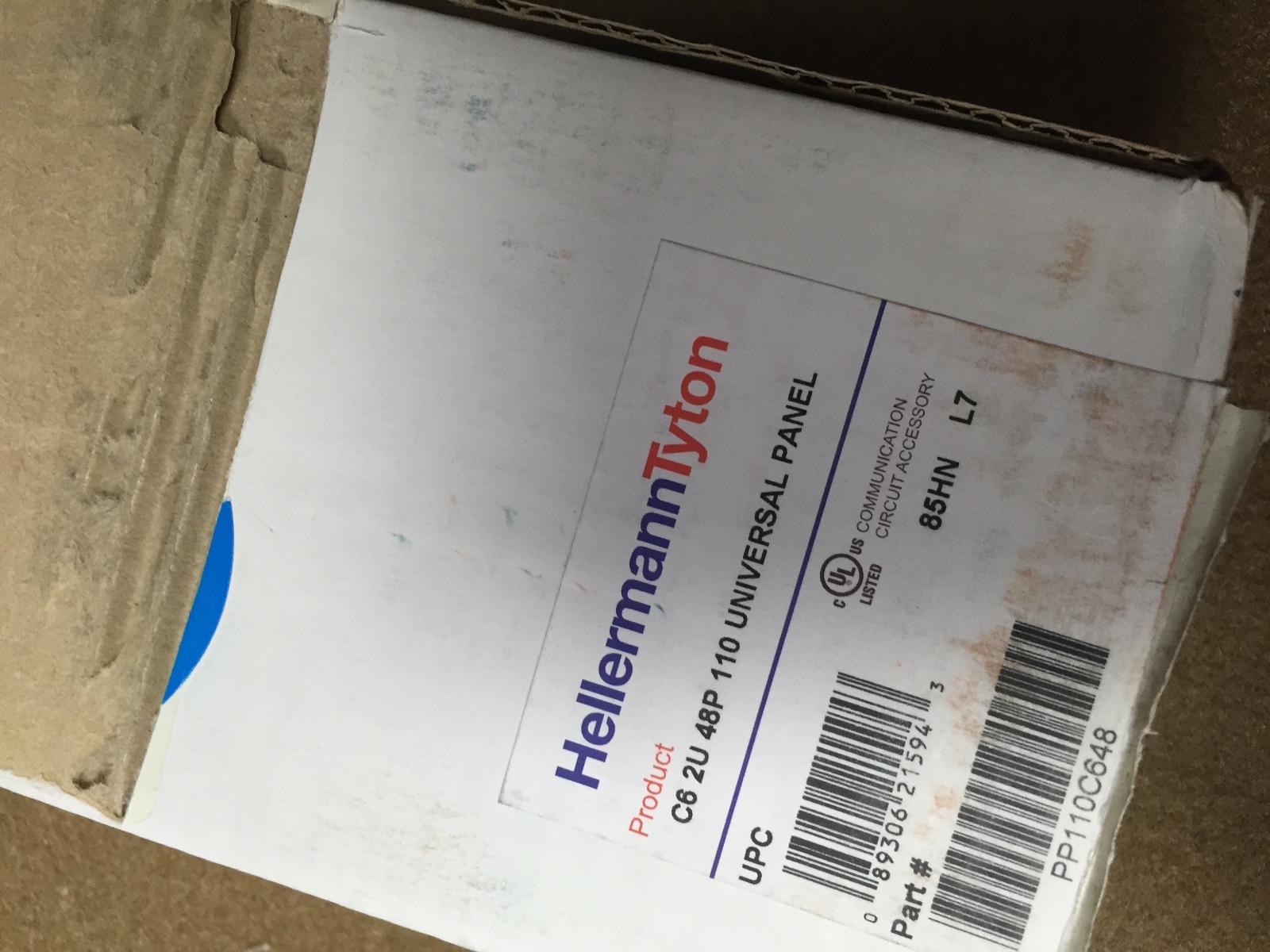 Hellermann Tyton PP110C648 Category 6 Universal 48 Port Patch Panel 2u Black for sale online | eBay