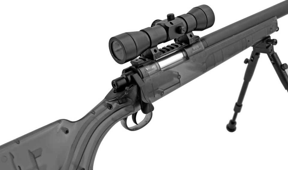 Crosman Game Face Airsoft Sniper Rifle Kit 425 FPS New | eBay