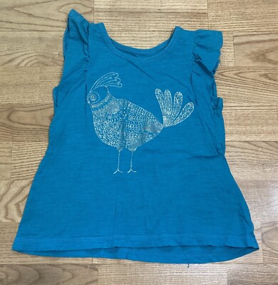Girl's Tea Collection Dark Teal Chicken Top Size 4 EUC | eBay