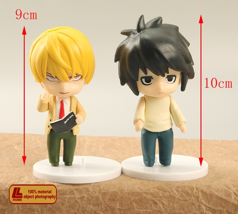 Anime DN Rem Ryuk L Yagami Light 6pc set cute PVC Figure Statue Toy ...