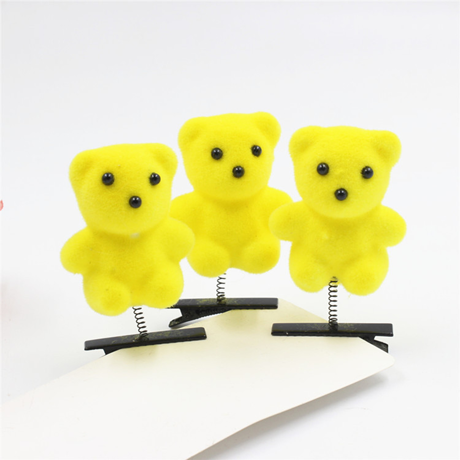 Lightweight Hairpin Metal Spring Hair Clip Cute Plush Clips Set for ...