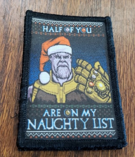 Thanos Ending Child Hunger Morale Patch Tactical Military Army Badge ...