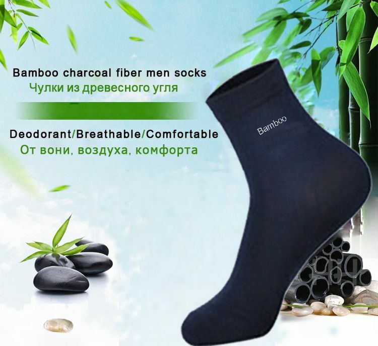 10Pairs Bamboo Cotton Breathable Long Socks Work Business Style ...